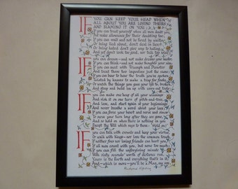 Rudyard kipling poem | Etsy