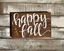 Unique happy fall sign related items | Etsy