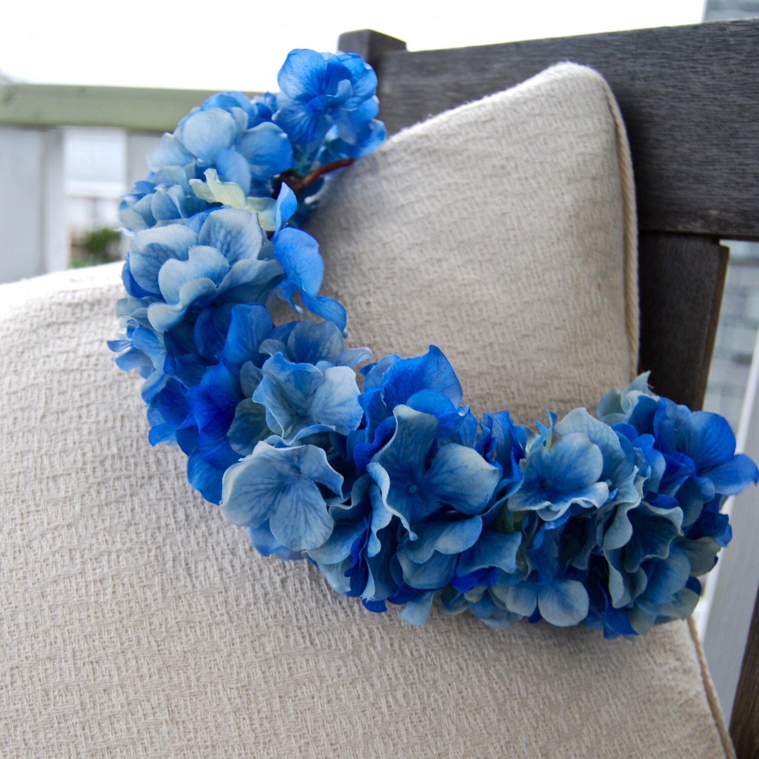 Blue Hydrangea Crown by UnicornPrincesss on Etsy