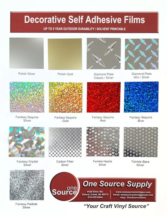 Decorative Vinyl / COLOR CHART only
