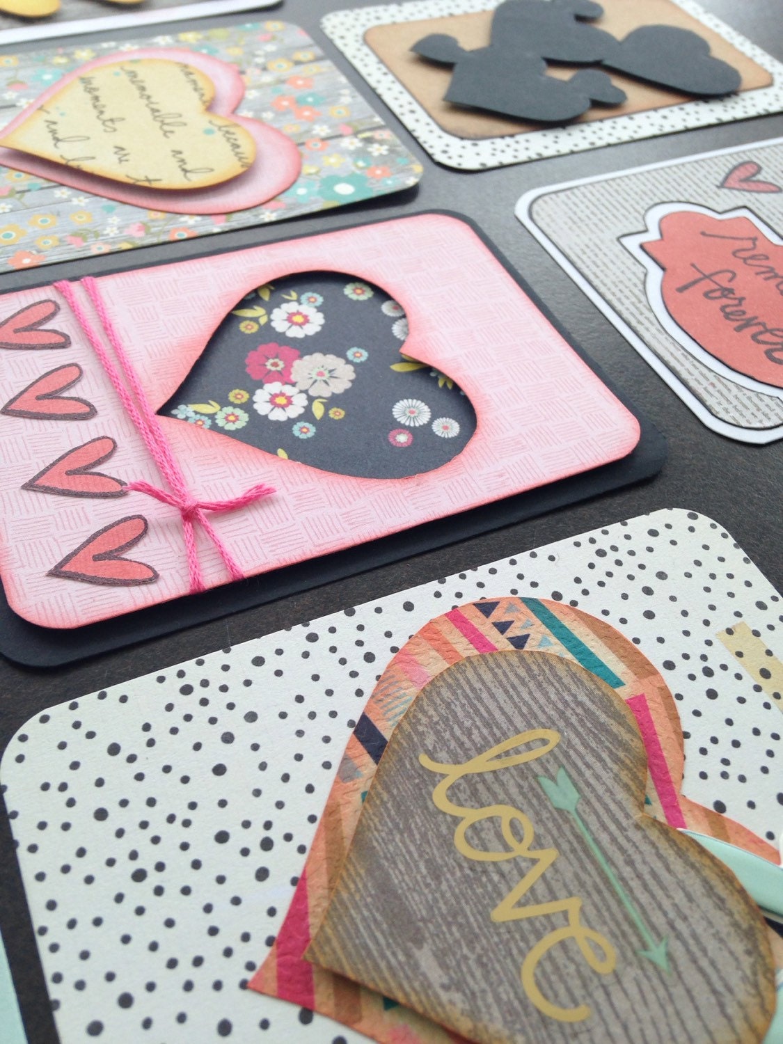 Handmade Project life cards: So many hearts by CodisCustomCards