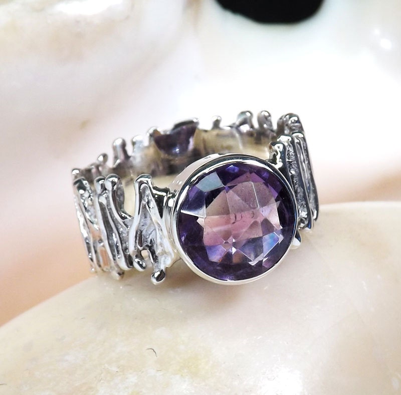 Amethyst Stone RIng Amethyst Ring Amethyst Gemstone Women
