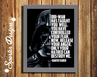 Darth vader quotes | Etsy