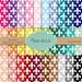 Fleur de Lis Digital Paper pack: Rainbow Fleur de