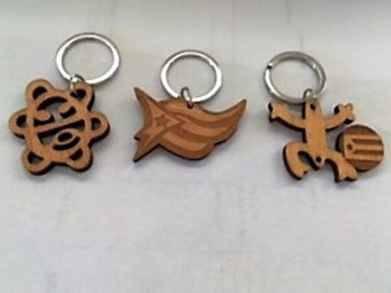 Combo 3 Wooden Keychain/ Coqui Taino/Sol Taino/Puerto Rico