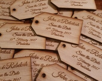 Wood name tags | Etsy