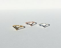 Popular items for v shaped ring on Etsy