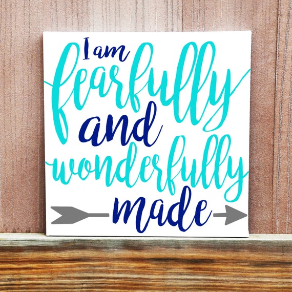 I Am Fearfully and Wonderfully Made Hand by LittleDoodleDesign