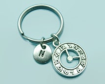 Unique clock keychain related items | Etsy