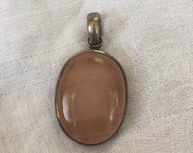 Unique pink stone pendant related items | Etsy