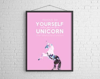 Unicorn poster | Etsy