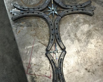 Horseshoe cross | Etsy