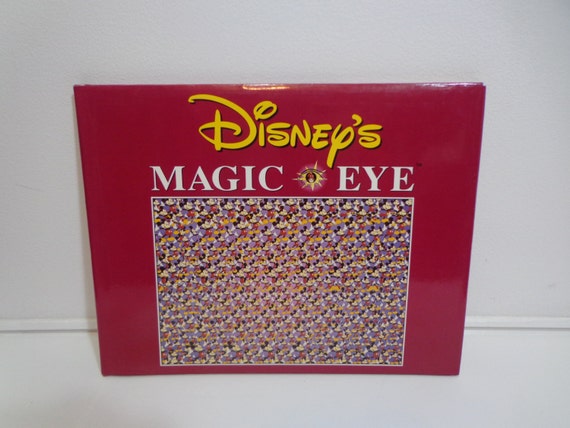 90s Disney Magic Eye Colorful Illustrated Optical Illusions