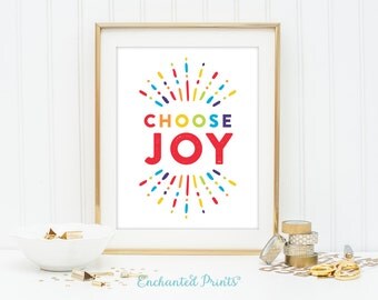 Choose joy poster | Etsy