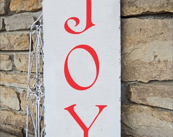 Joy christmas sign | Etsy