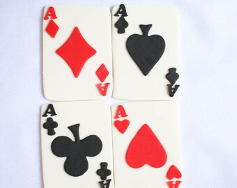 Fondant playing card | Etsy