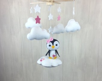 Penguin baby mobile | Etsy