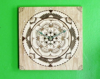 Mandala clock | Etsy
