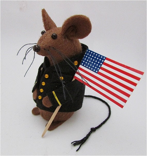 Military Mouse Felt Mice Felt Mouse Military by AllThingsMice