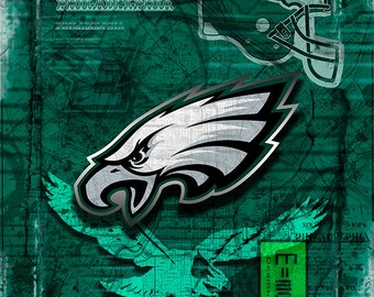 Nfl eagles poster | Etsy