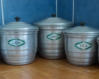 Vintage canister set | Etsy