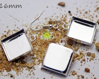 Square bezel setting | Etsy