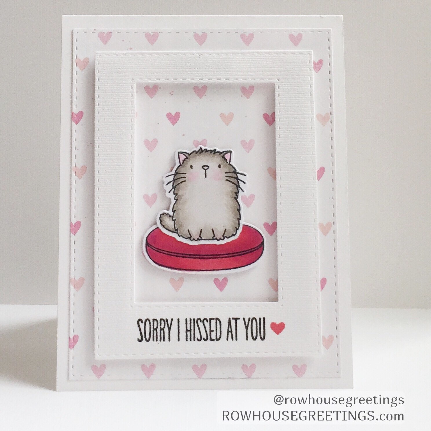 I'm Sorry Card Cute Apology Card Forgive Me Cat Note