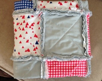 Fleece rag quilt | Etsy