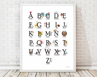 German alphabet | Etsy