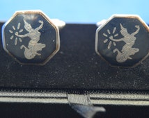 Unique siam cufflinks related items | Etsy