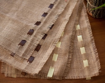 Burlap place mat | Etsy
