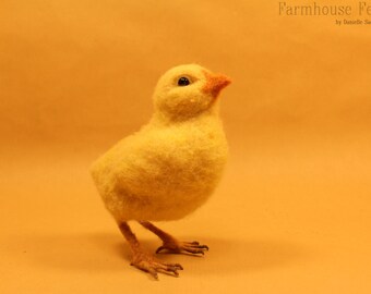 Needle felt chick | Etsy