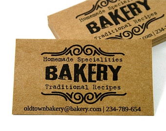 Rustic business card | Etsy