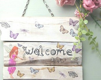 Fairies welcome sign | Etsy