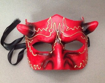 Unique devil mask related items | Etsy