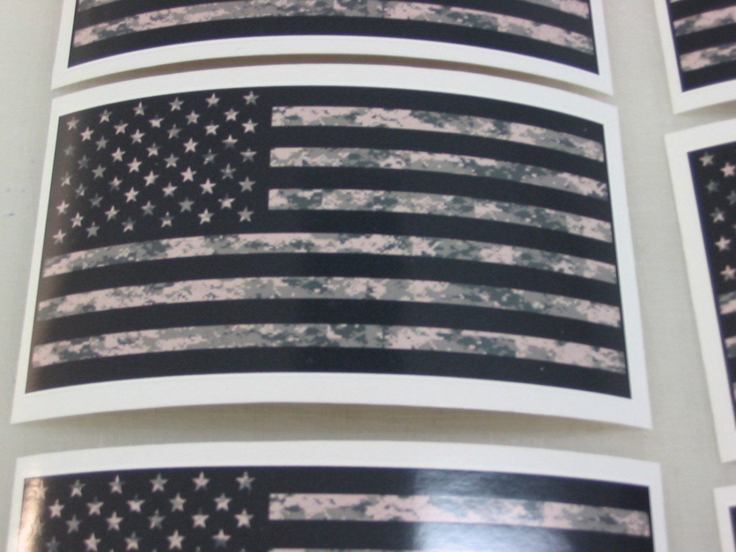 Digital Camo Camouflage USA Flag Decal Window Bumper Sticker