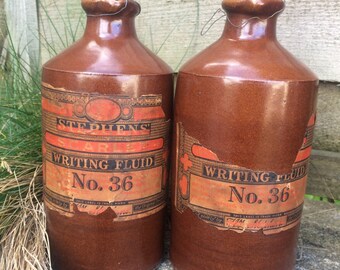 Vintage ink bottle | Etsy