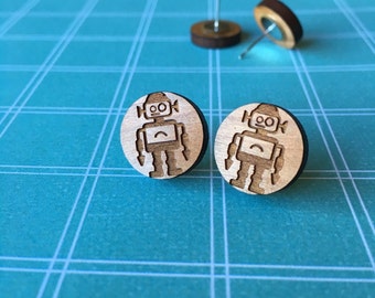 Robot jewelry | Etsy