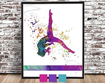 Gymnastics poster | Etsy
