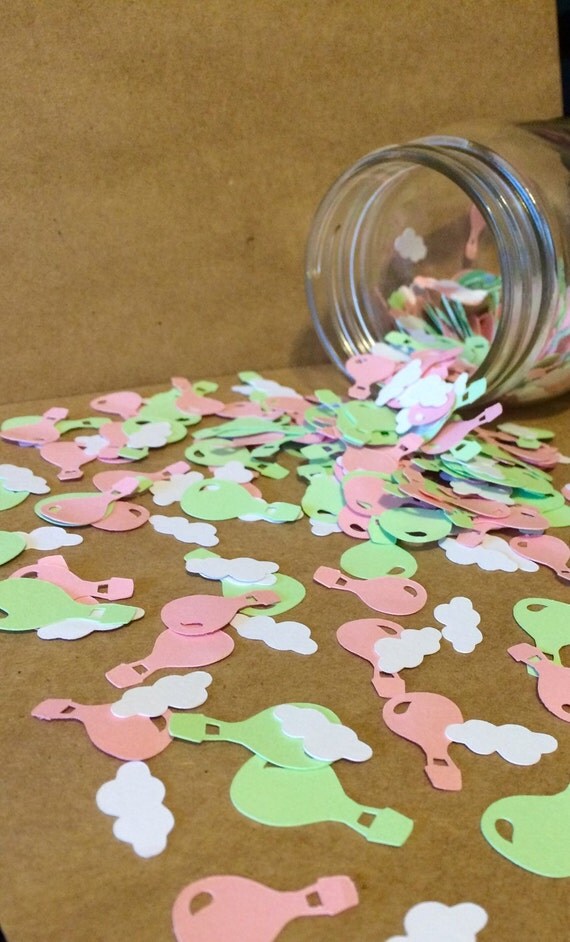 Items similar to Hot Air Balloon Confetti, Up Up and Away Party ...