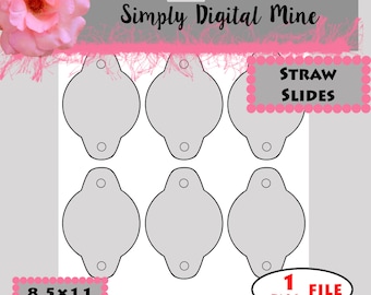 Straw template | Etsy