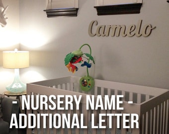 Large Wooden Letter for Nursery or Kids Bedroom Wall Artwork