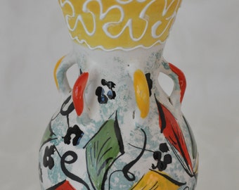 Italian pottery vase | Etsy