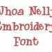 4 Size Civic Font Embroidery Designs BX fonts Machine
