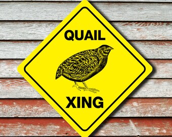 Quail crossing | Etsy