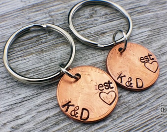 Unique matching keychains related items | Etsy