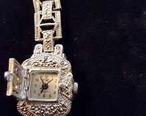 Unique marcasite watches related items | Etsy