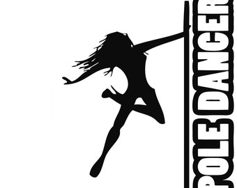 Pole dancer decal | Etsy