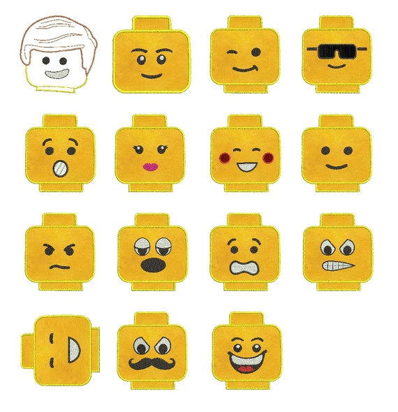 Package 15 Lego Applique Embroidery Designs by AppliqueODesigns