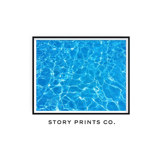 Swimming Pool Print Beach Printable Water Photography Pool